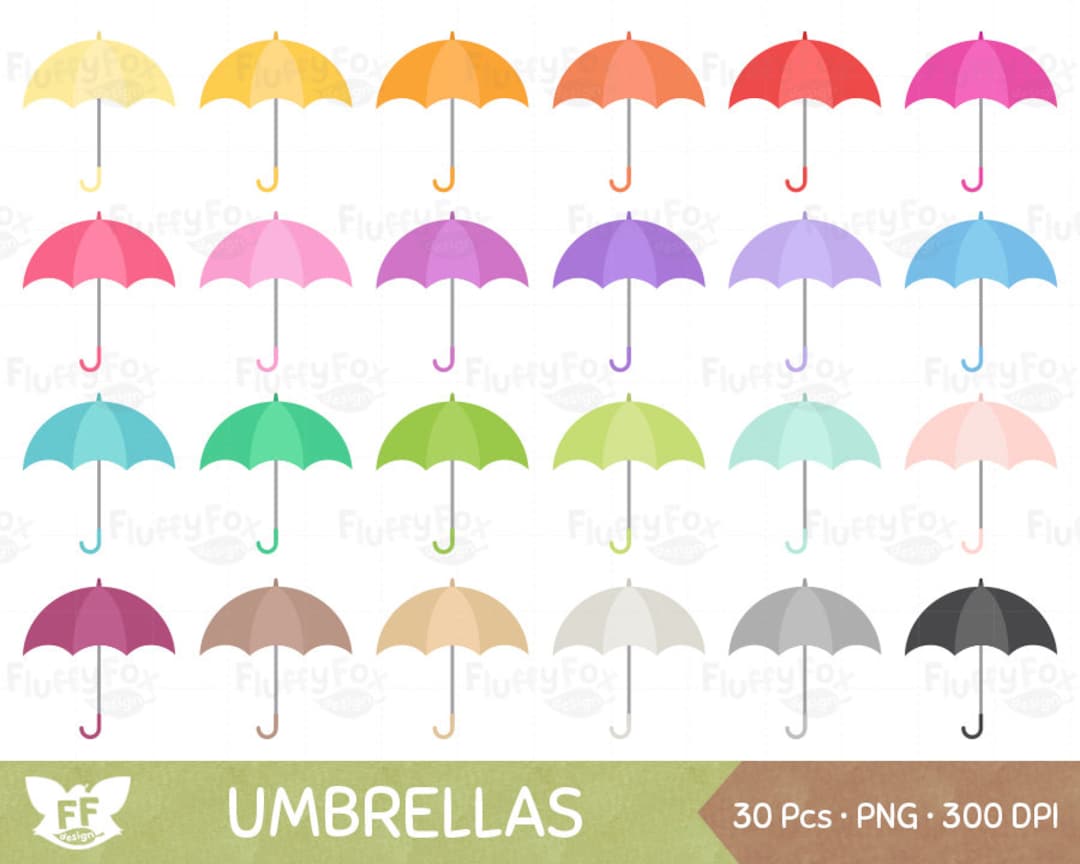 Umbrella Clipart, Umbrellas Clip Art, Parasol Rainy Day Rain Weather ...