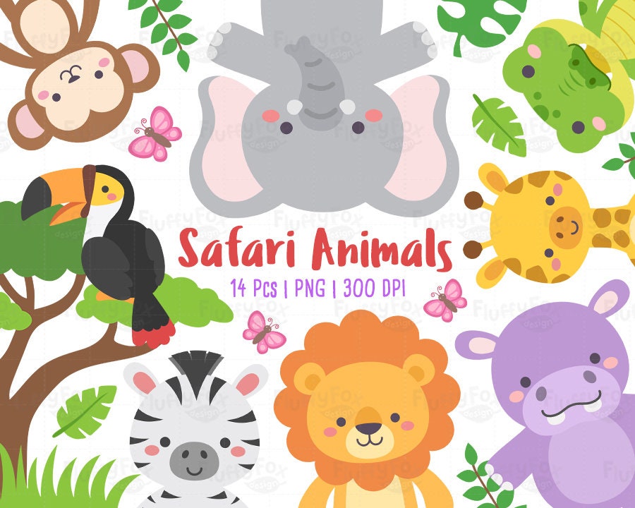 Cute Wild Animals Clipart