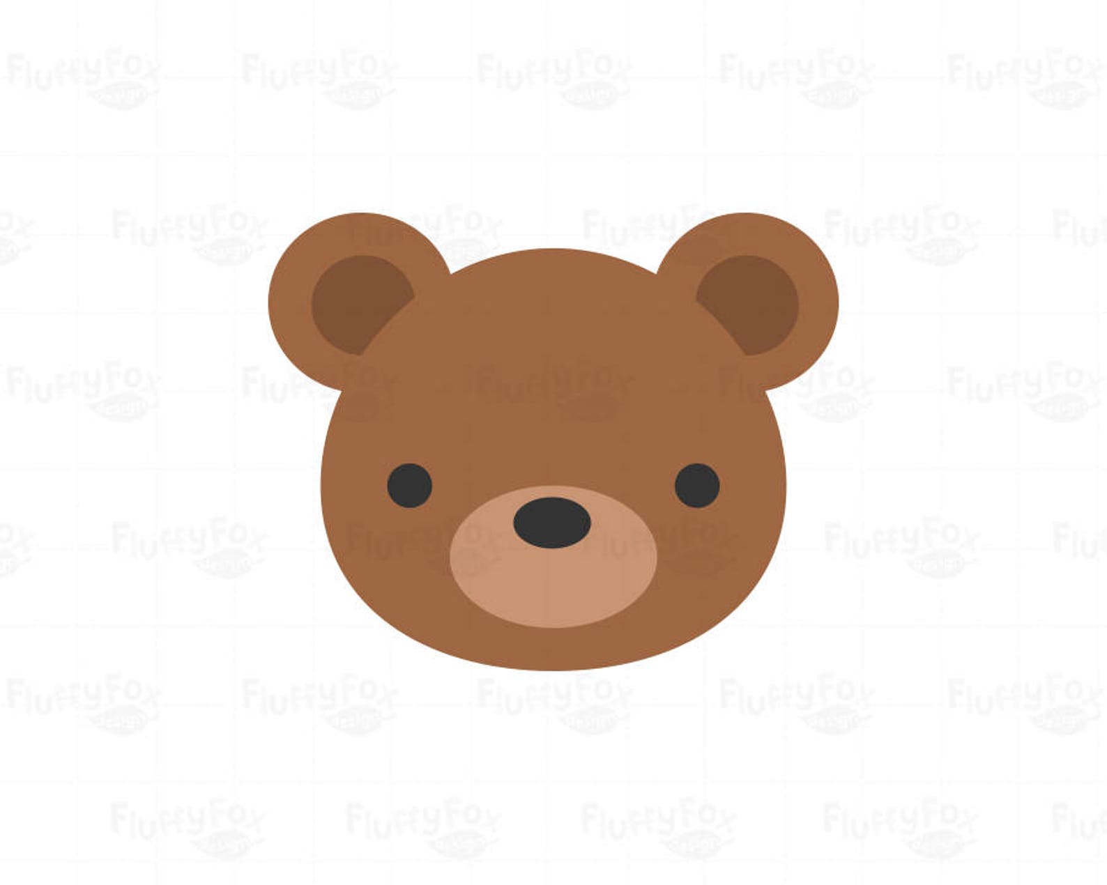 Teddy Bear Clipart, Teddy Bears Clip Art, Cute Cartoon Face Woodland ...