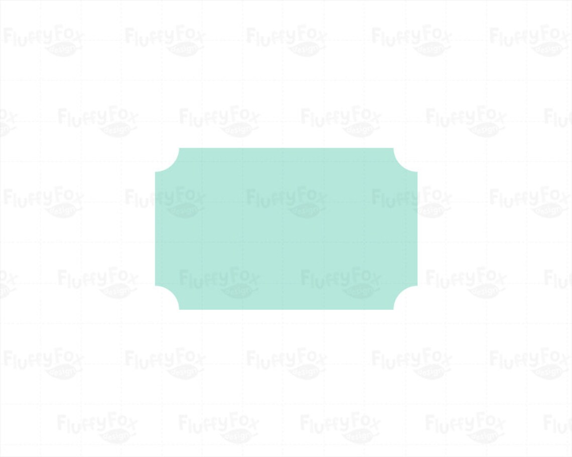 Rectangle Label Clipart Frame Clip Art Cute Blank Box Coupon - Etsy