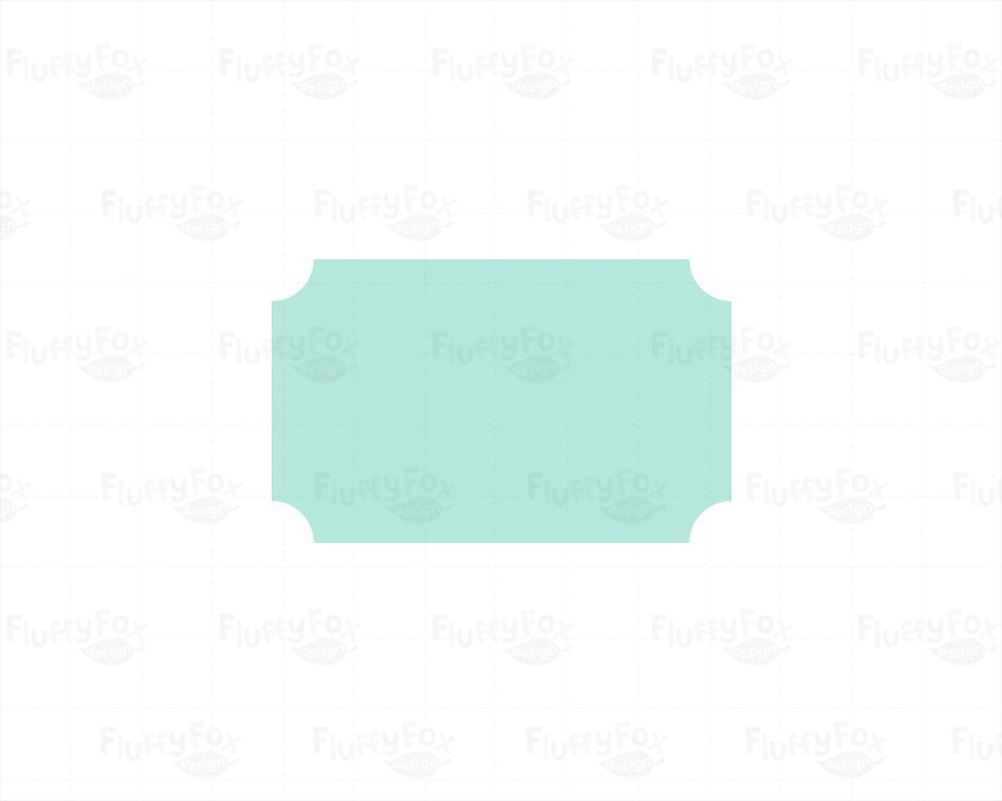 Rectangle Label Clipart Frame Clip Art Cute Blank Box Coupon | Etsy