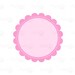 Scalloped Circle Label Clipart, Scallop Frames Clip Art, Banner Tag ...