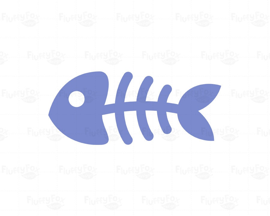 Fish Bone Clipart Fishbones Clip Art Cat Food Pets Animal - Etsy UK