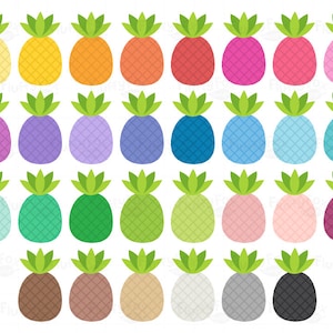 Pineapple Clipart, Pineapples Clip Art, Fruit Cartoon Food Tropical ...