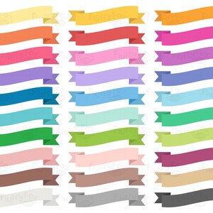 Ribbon Banner Clipart, Label Clip Art, Ribbons Cliparts, Rainbow Party ...