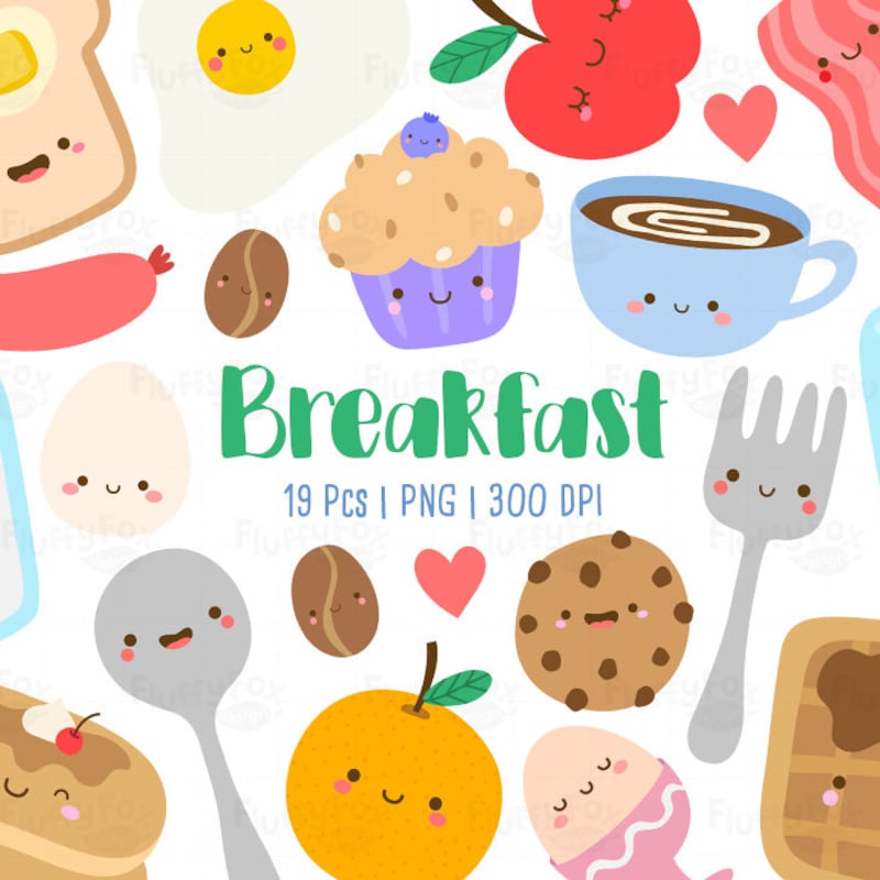 Kawaii Breakfast - Etsy