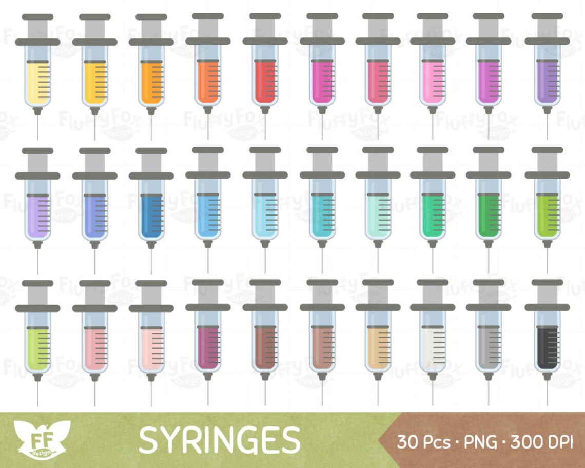 Syringe Clipart, Syringes Clip Art, Medical Doctor Drug Medicine Health ...