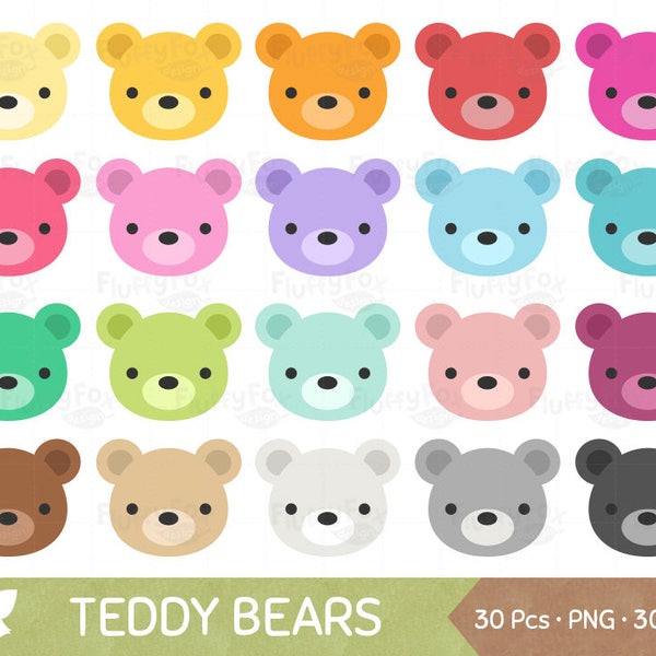 Teddy Bear Clip Art - Etsy