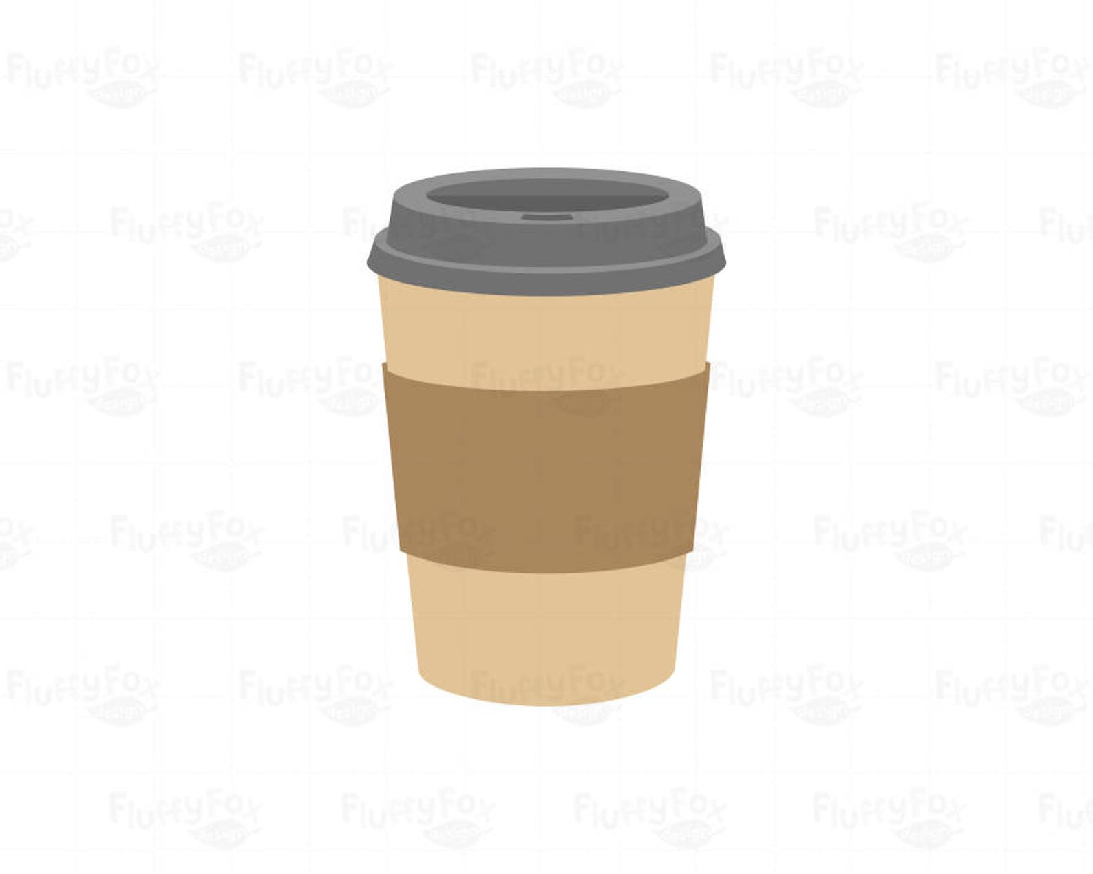 Coffee to Go Clipart Coffees Paper Cups Clip Art Rainbow Hot | Etsy