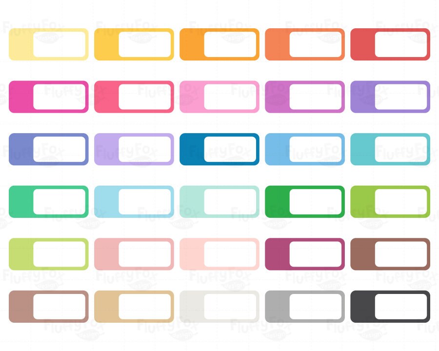 Rounded Rectangle Label Clipart Frame Clip Art Cute Blank | Etsy UK