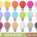 Light Bulb Clipart, Lamp Bulbs Clip Art, Electricity Electric Household ...