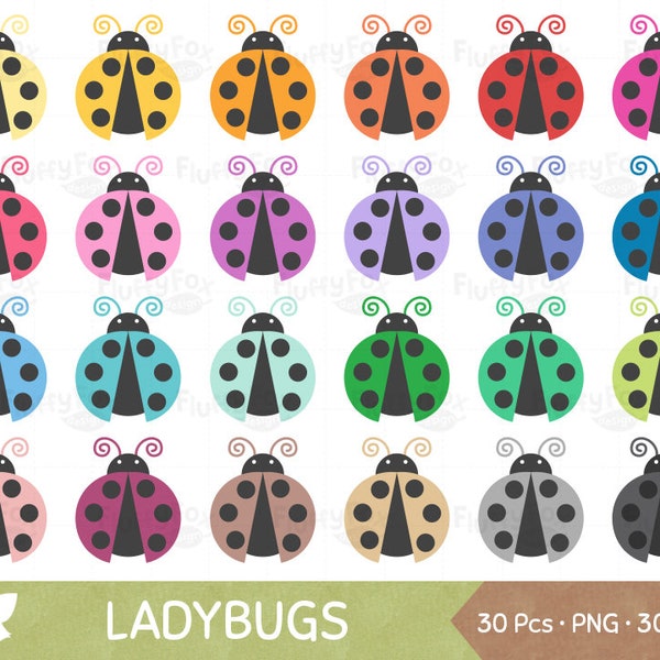 Lady Bug Clip Art - Etsy