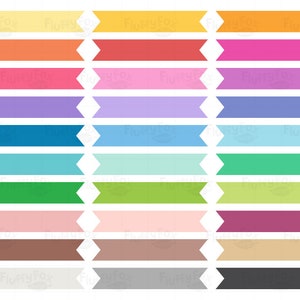 Ribbon Banner Clipart, Label Clip Art, Ribbons Cliparts, Rainbow Party ...