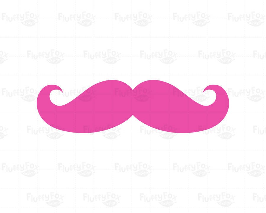 Pink Mustache Clip Art
