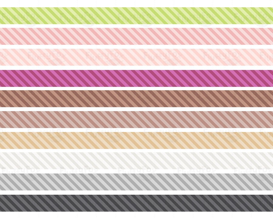 Rayas borde Clipart bordes de línea rayas Clip Art arco iris - Etsy México