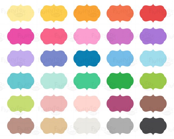 Vintage Shapes Clip Art