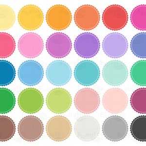 Circle Label Clipart, Circular Frames Clip Art, Banner Tag Circles ...