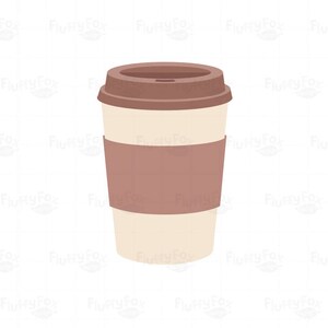 Coffee to Go Clipart, Coffees Paper Cups Clip Art, Rainbow Morning Hot ...