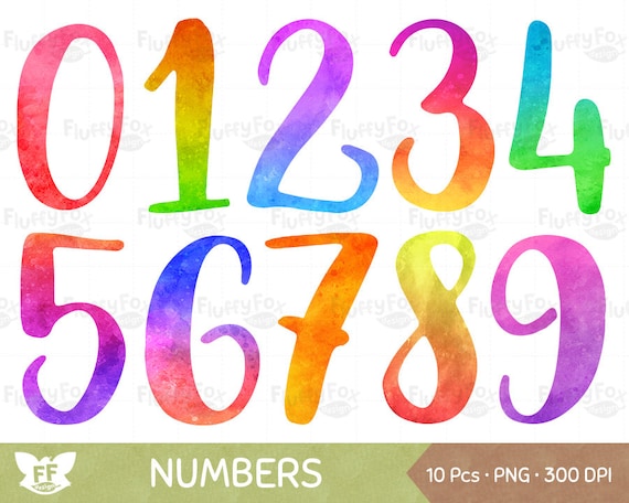 Numbers Clip Art
