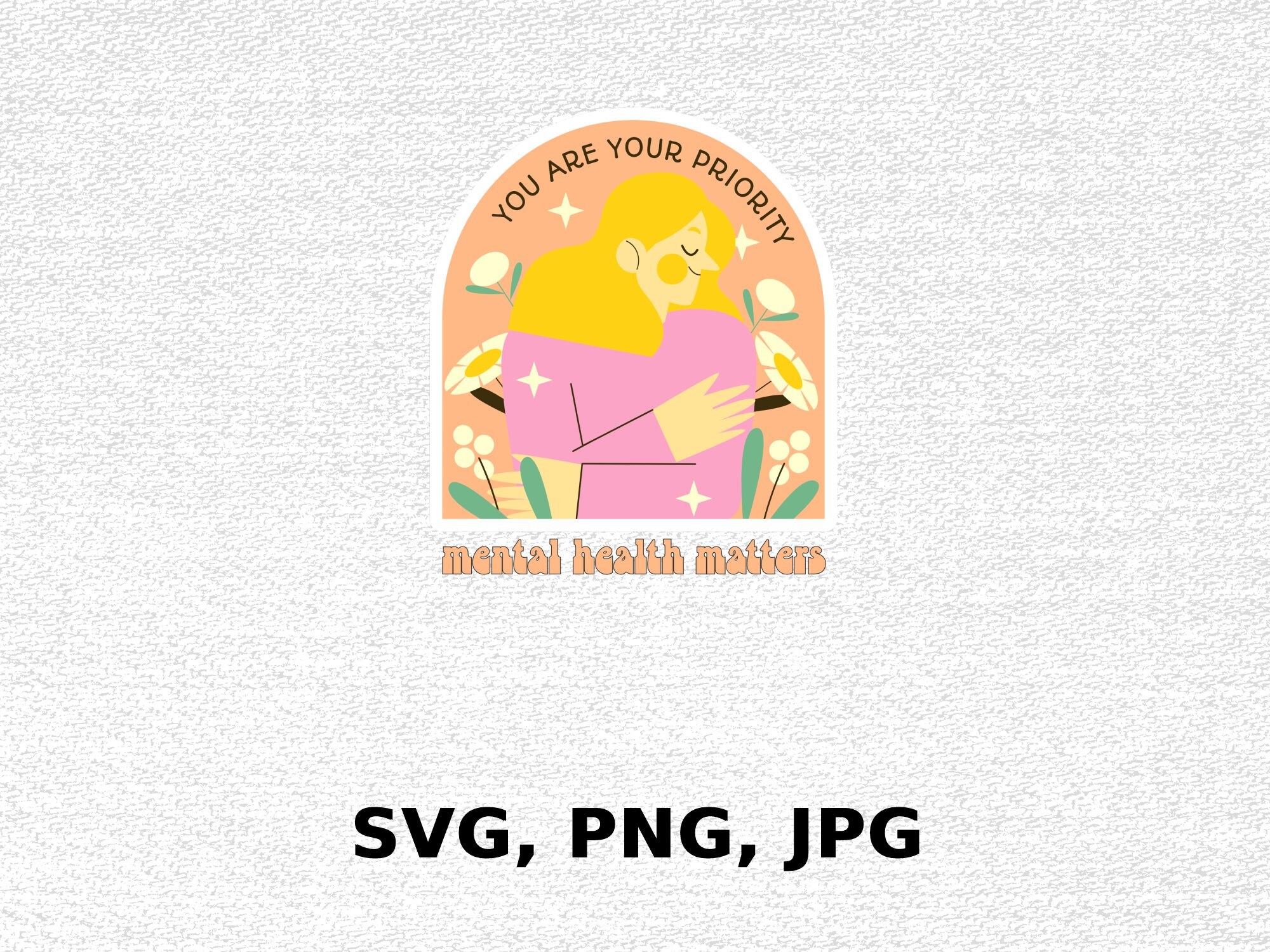 Mental Health Matters SVG PNG JPG Pdf Cut File for Cricut, Silhouette ...