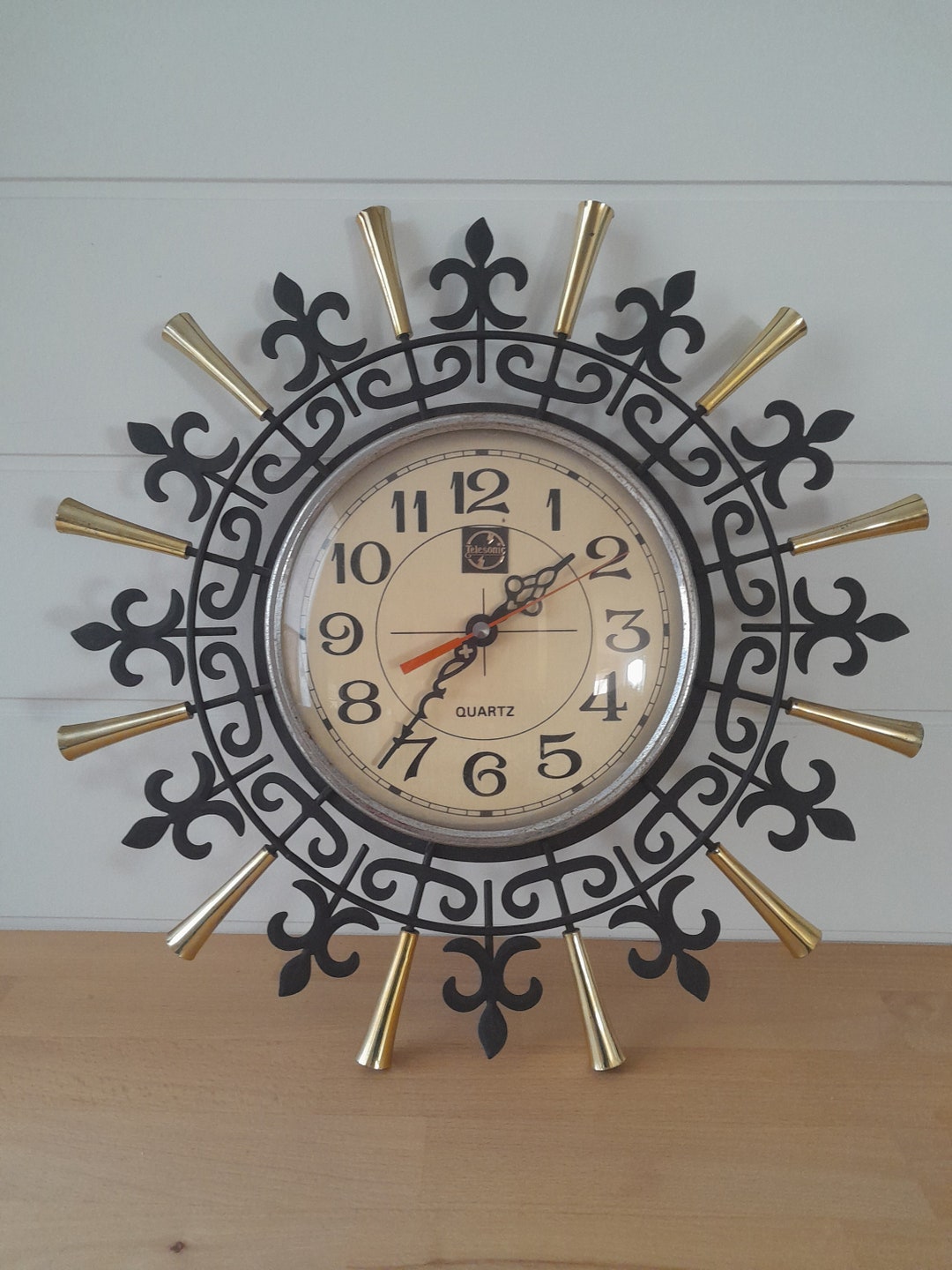 Vintage Clock Telesonic Quartz Wall Clock Keeps Good Time - Etsy Australia