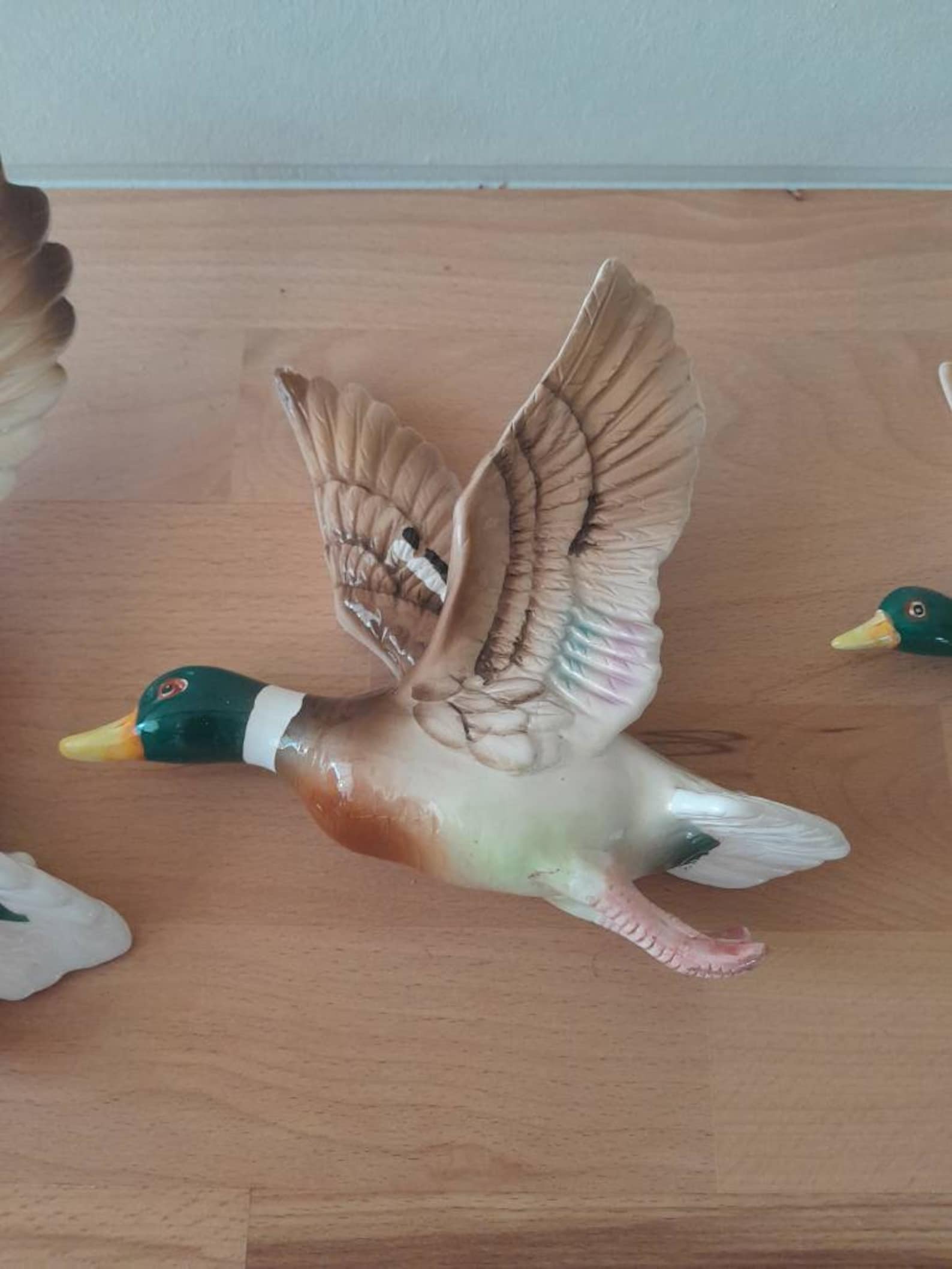 Ceramic Flying Wall Ducks Three England - Etsy Australia