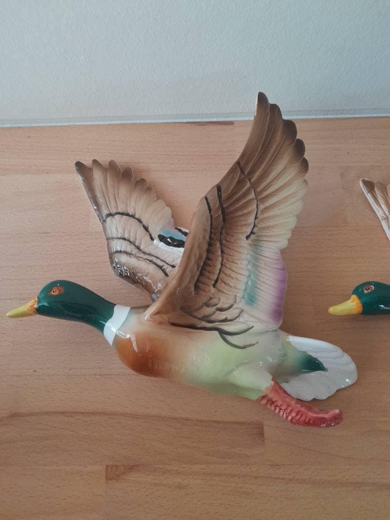 Ceramic Flying Wall Ducks Three England - Etsy Australia