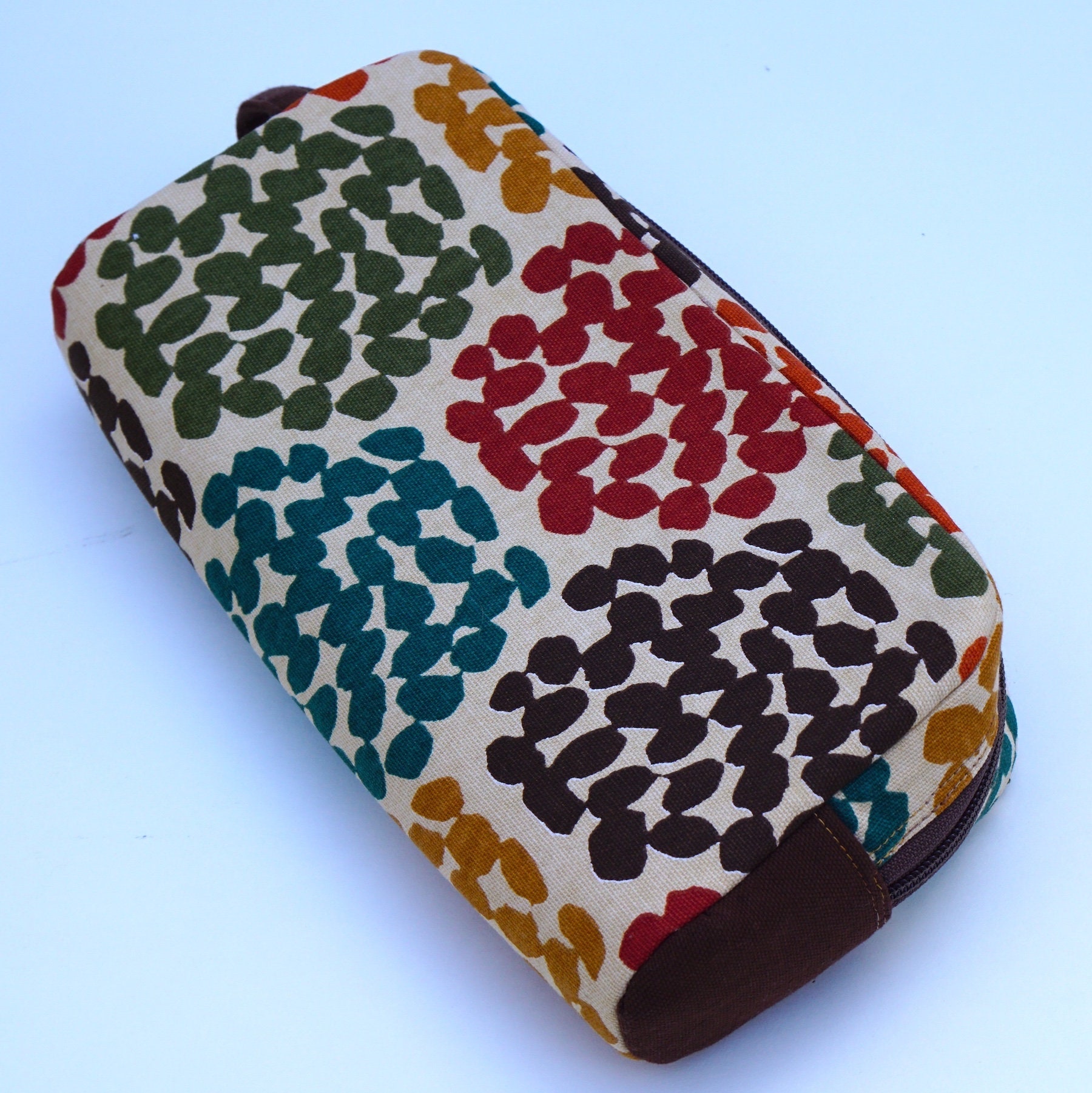 Sidewinder Pouch Beige Gold Green and Brown - Etsy