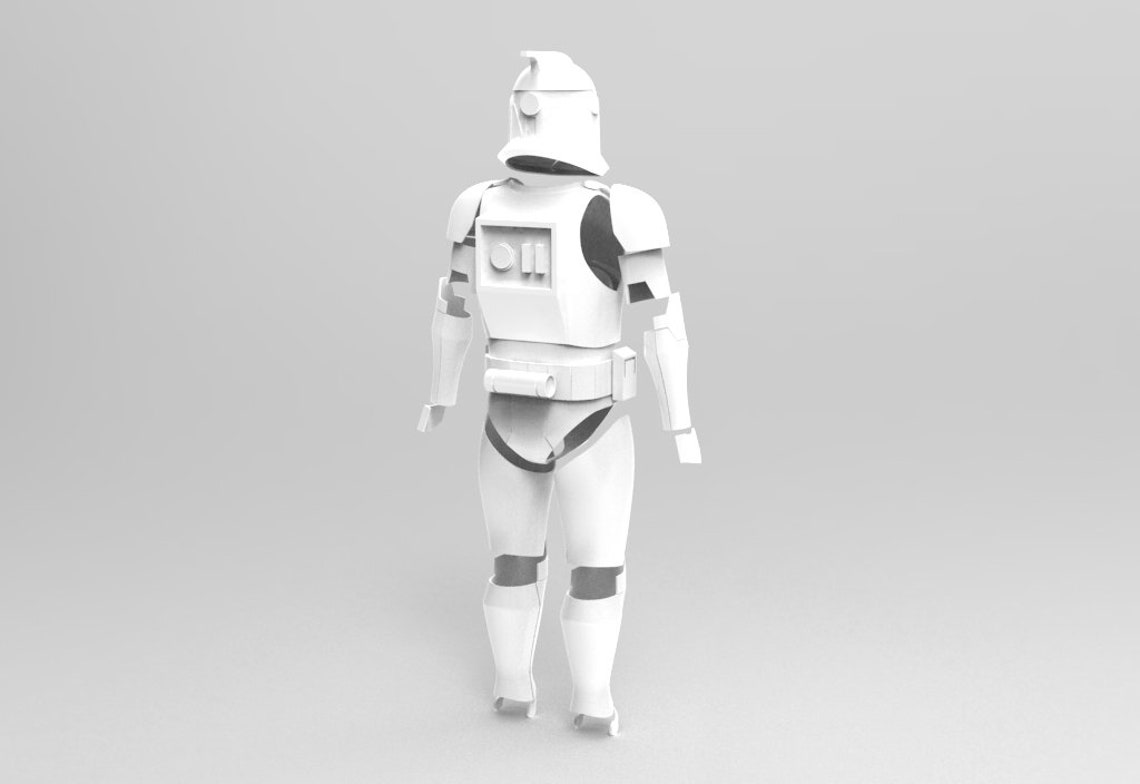 Star Wars Clone Wars Phase 1 Clone Trooper 3D Files - Etsy