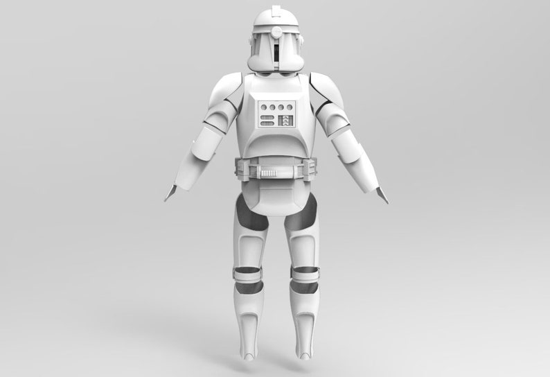Star Wars Episode 3 Clone Trooper Realistic Armour 3D Files - Etsy