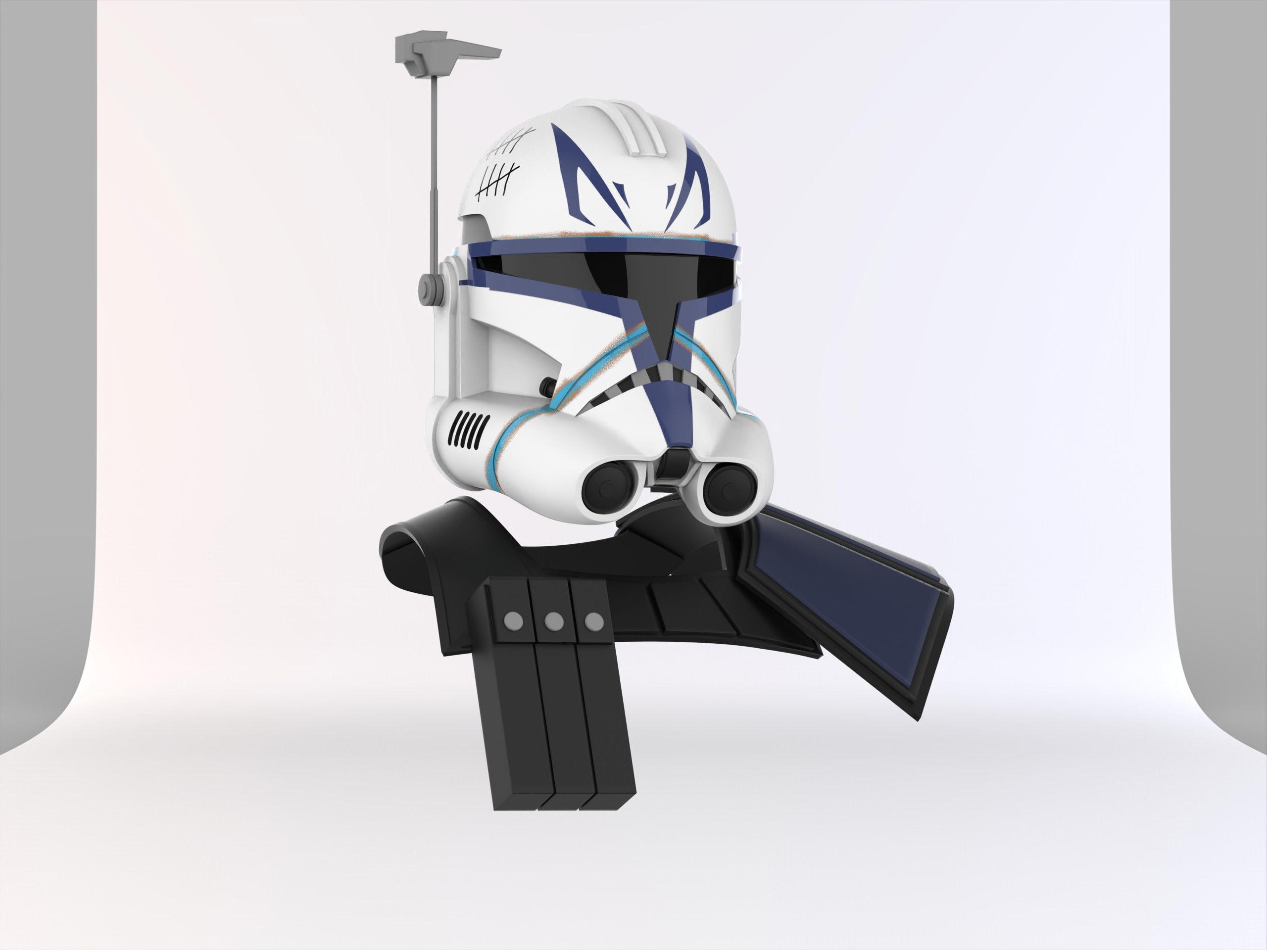 Star Wars Clone Wars Phase 2 Captain Rex Helmet 3D Files - Etsy