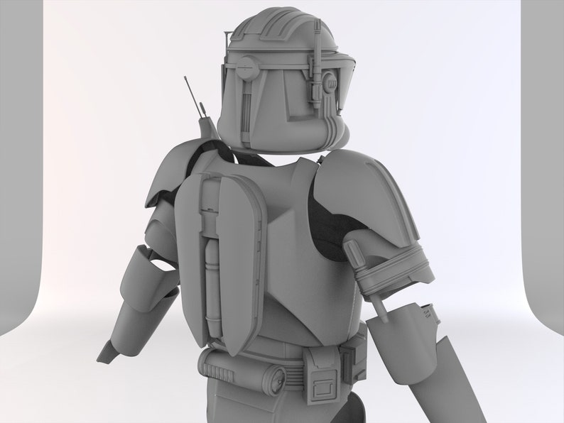 Star Wars Episode 3 Commander Cody Realistic Armour 3D Print Files - Etsy