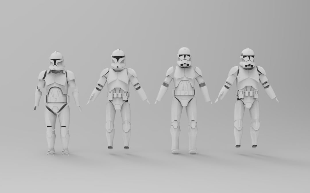 Star Wars Clone Trooper COLLECTION 3D Print Files (FULL SET) - Etsy