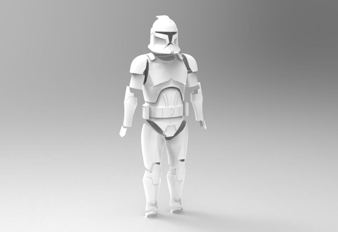 Star Wars Clone Wars Phase 1 Clone Trooper 3D Files - Etsy