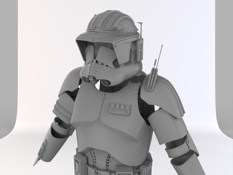Star Wars Episode 3 Commander Cody Realistic Armour 3D Print Files - Etsy