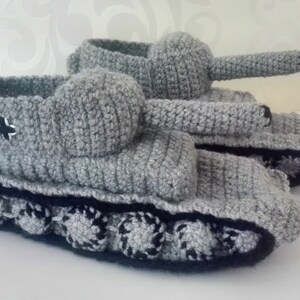 Tank Slippers, Panzer Tank Slippers, Knitted Army Slipper Socks, Tanks ...