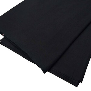 Black Cotton Silk Fabric Dress Material Sewing Crafts - Etsy