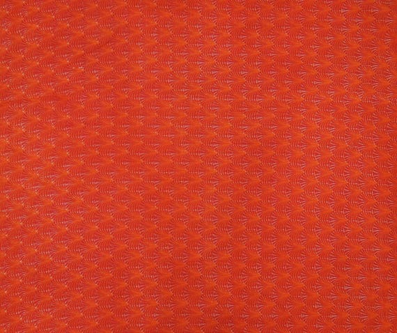 Abstract Print Orange Fabric Quilting Fabric Home Decor | Etsy