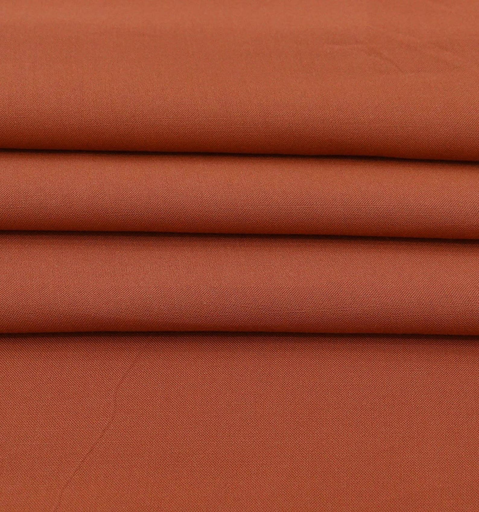 Rust Orange Dress Fabric Sewing Decor Home Accessories - Etsy