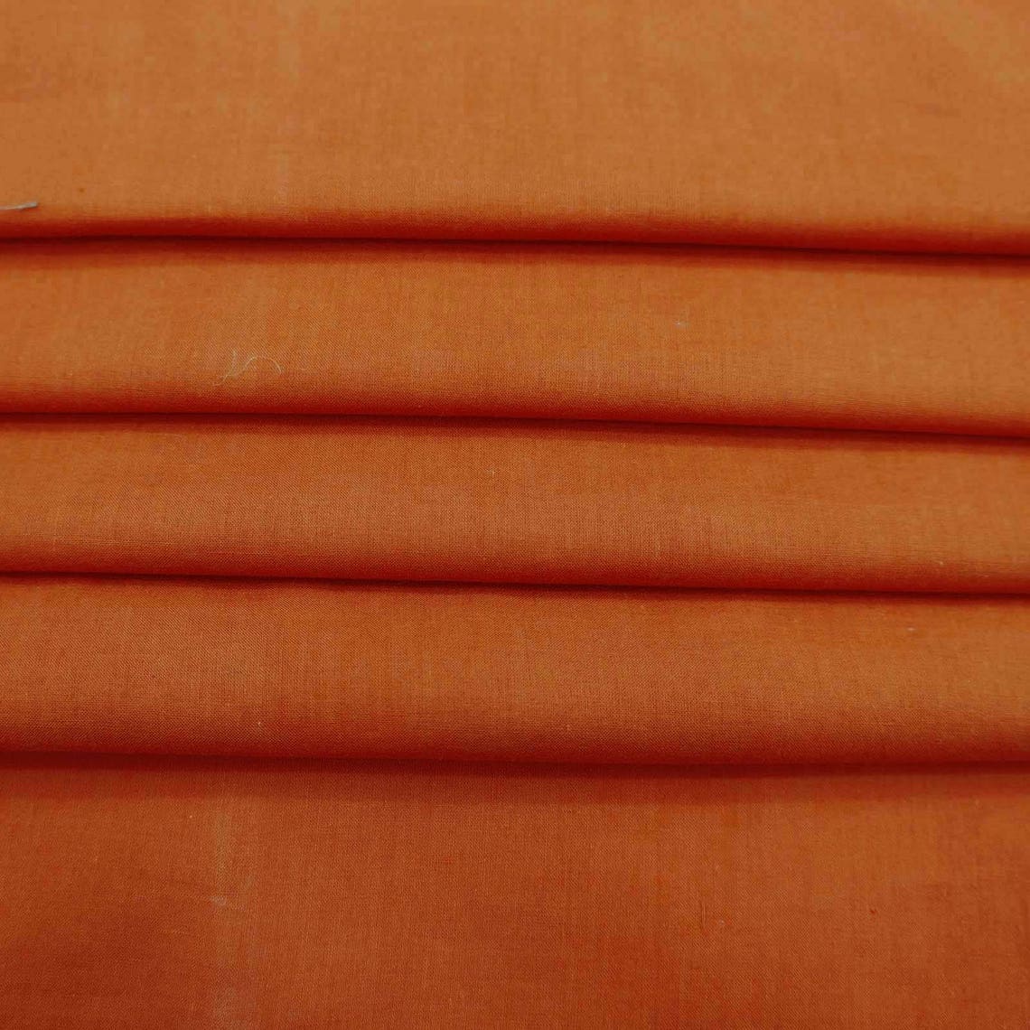 Rust Orange Fabric Decor Fabric Quilt Material Dress | Etsy