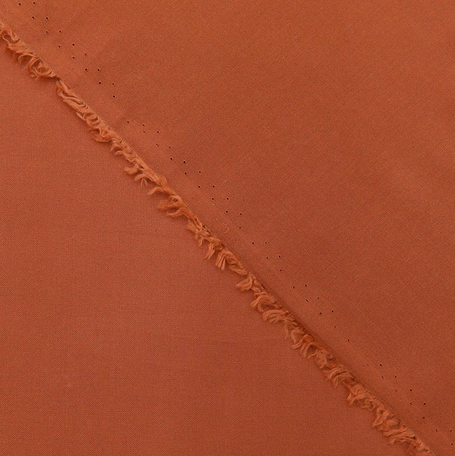 Rust Orange Dress Fabric Sewing Decor Home Accessories - Etsy