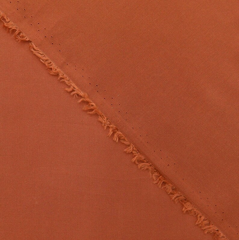 Rust Orange Dress Fabric Sewing Decor Home Accessories - Etsy