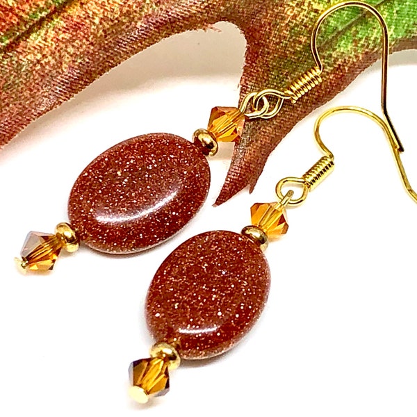 Brown Sparkle Stone - Etsy