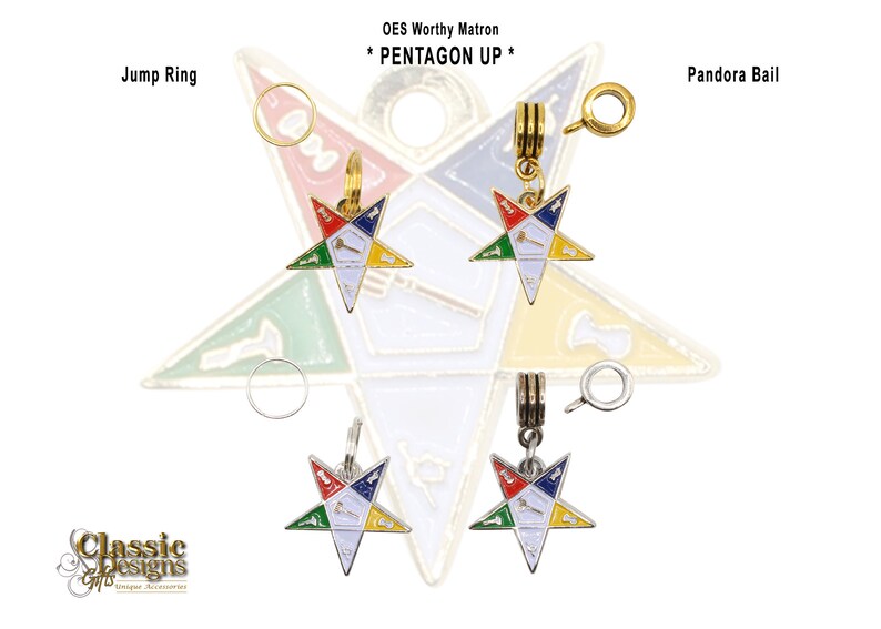 OES Worthy Matron Charms With Center Gavel Order of the - Etsy