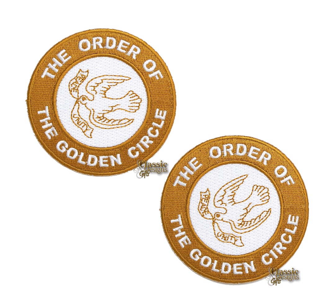 Order of the Golden Circle Embroidered Patch - Scottish Rite Ladies ...
