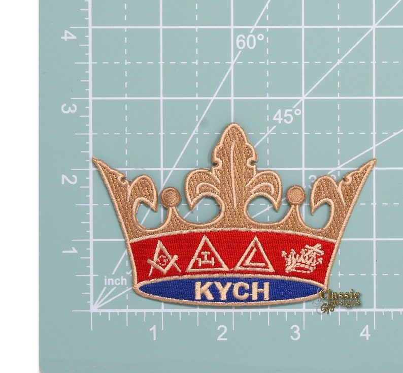 KYCH Embroidered Patch: Knights of the York Cross of Honour, Iron-on ...