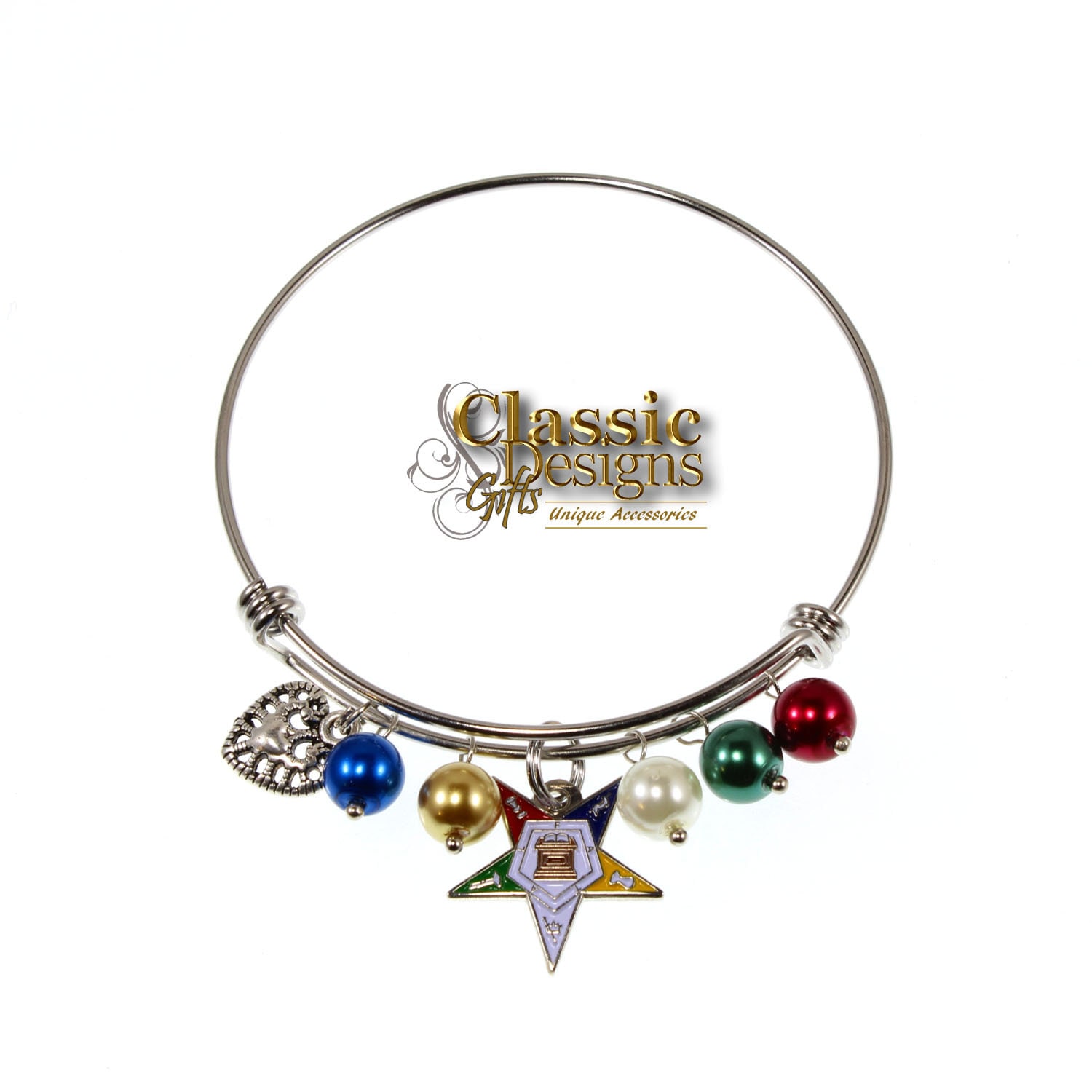 Order of the Eastern Star-oes Stainless Steel Bangle Bracelet | Etsy