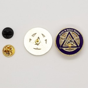 Masonic Council of Royal and Select Masters 3pc Tie Clip-cufflinks ...