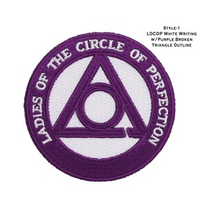 LOCOP Masonic Patch: Ladies of the Circle of Perfection Embroidery - Etsy