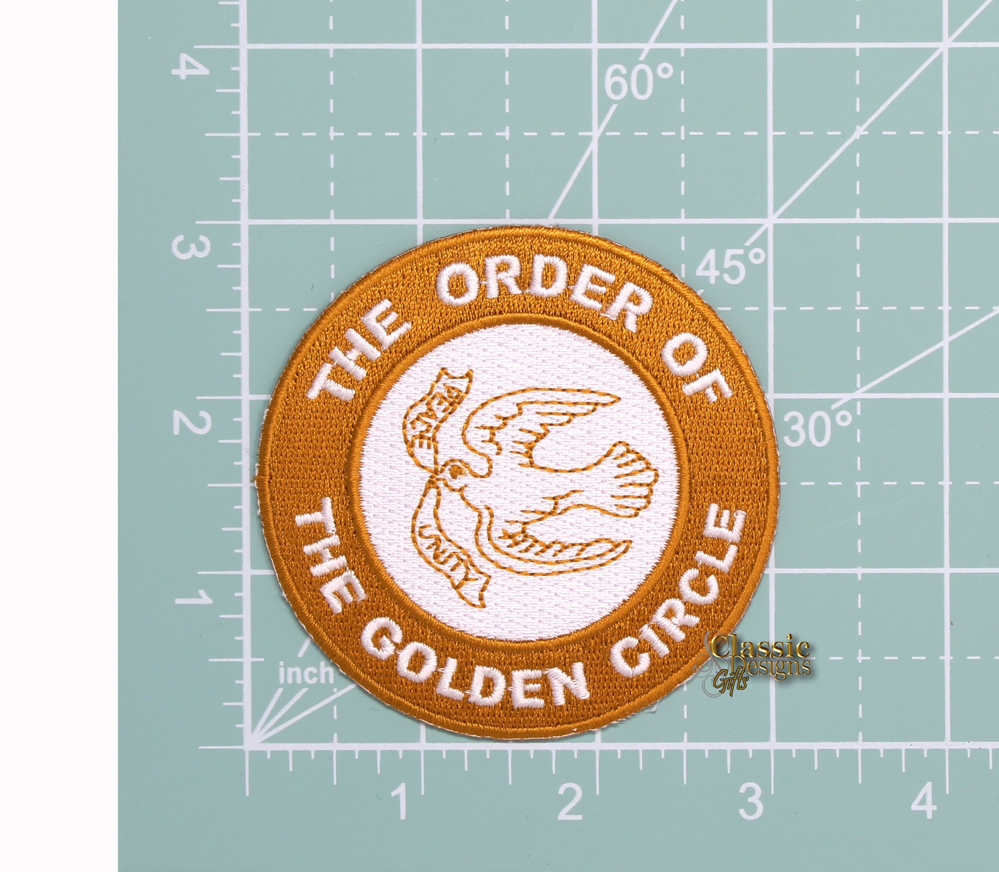 Order of the Golden Circle Embroidered Patch - Scottish Rite Ladies ...
